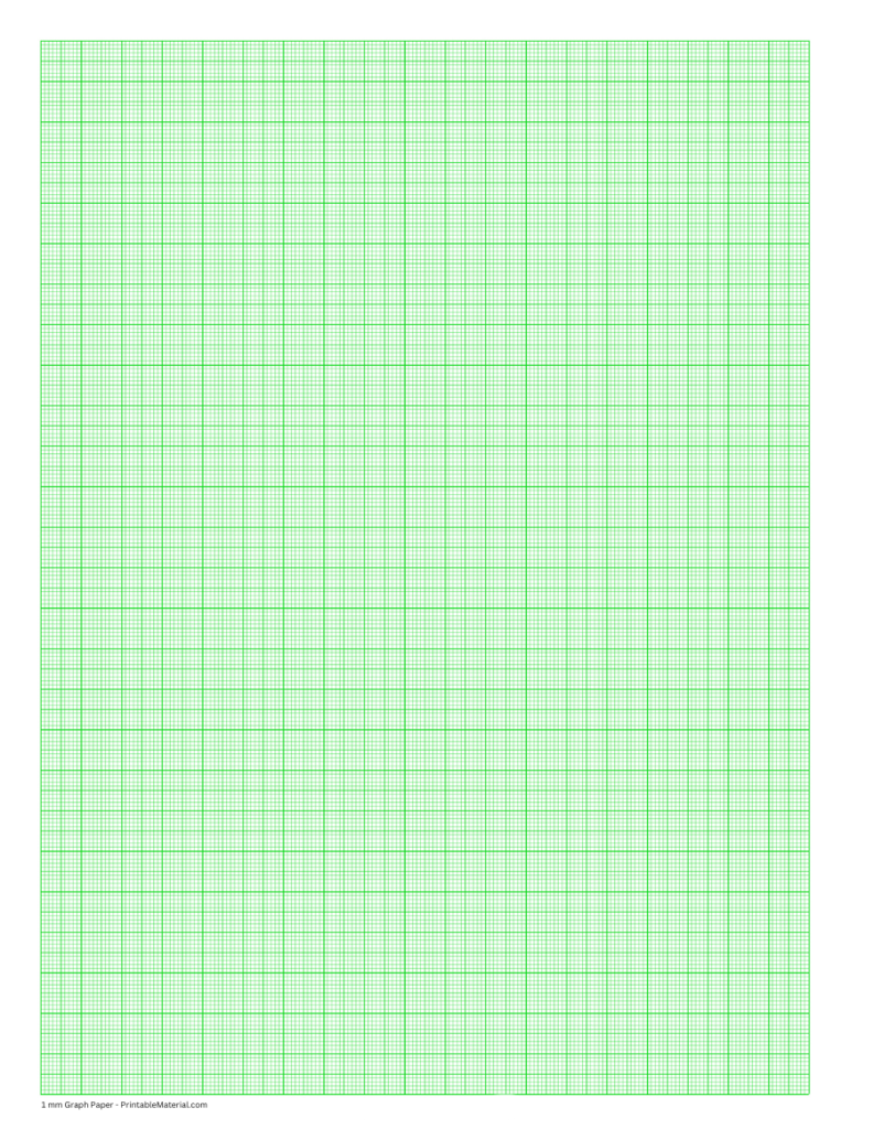 Graph Paper - Free Printable PDF with Various Sizes