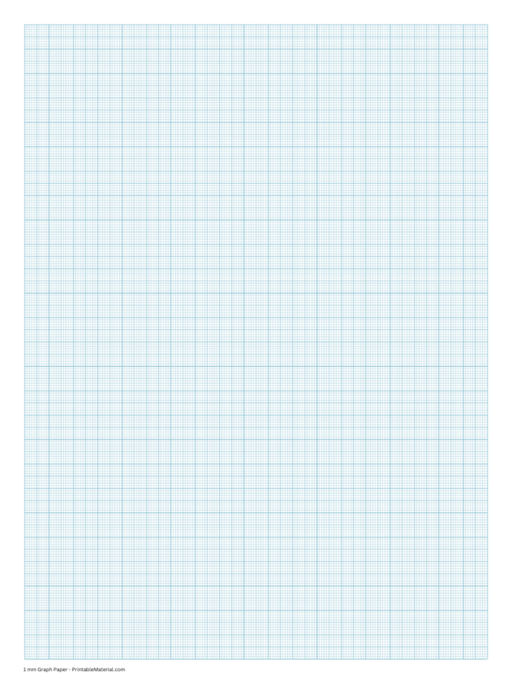 Graph Paper - Free Printable PDF with Various Sizes