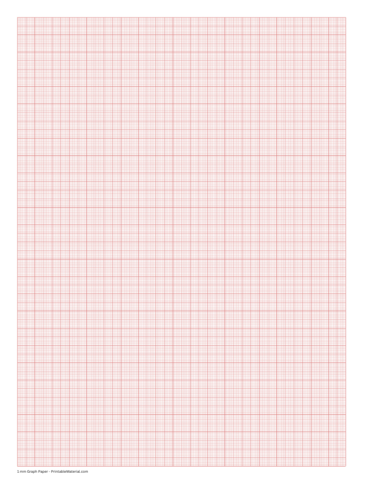 Graph Paper - Free Printable PDF with Various Sizes