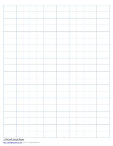 Graph Paper - Free Printable PDF with Various Sizes