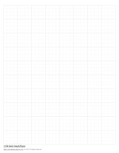 Graph Paper - Free Printable PDF with Various Sizes