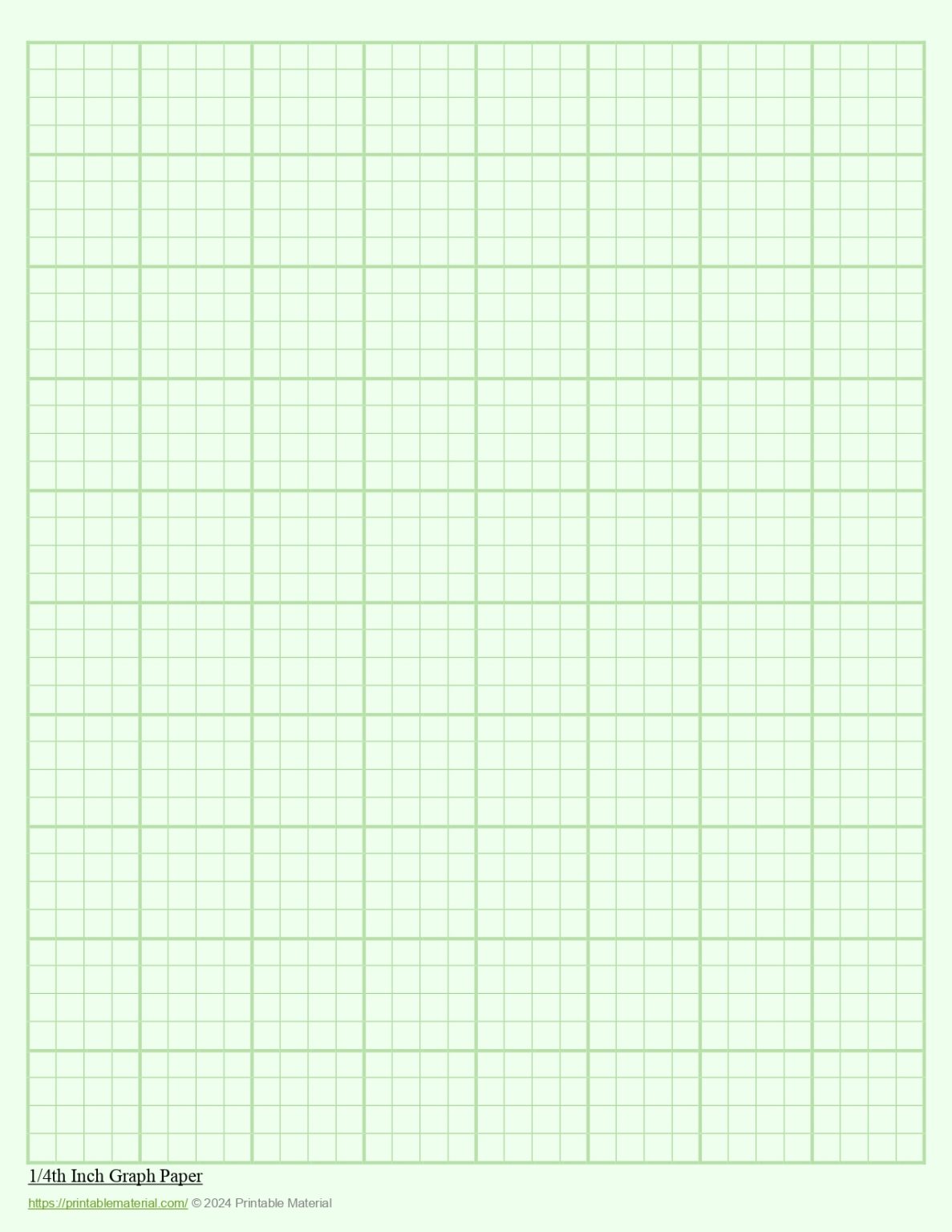 Graph Paper - Free Printable PDF with Various Sizes