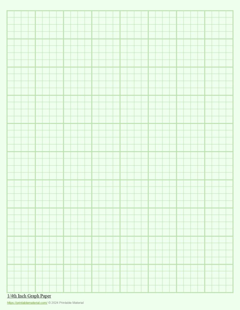 Graph Paper - Free Printable PDF with Various Sizes