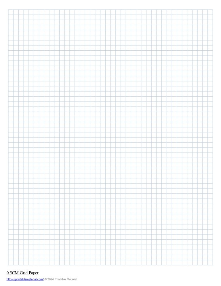 Grid Paper - Free Printable PDF Squared Paper