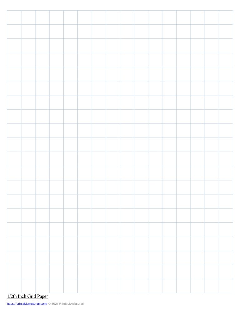 Grid Paper - Free Printable PDF Squared Paper
