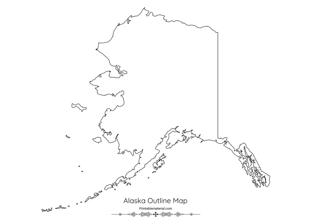 Alaska Map – Blank Map, Outline Map & County Map Printable