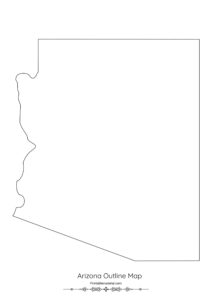 Arizona County Map Printable – Blank Arizona Map, Outline Map