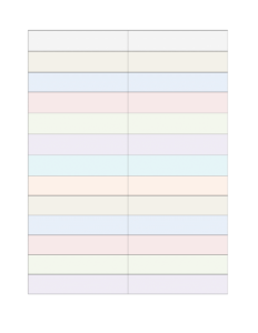 2 Column Chart (Blank Table) - Printable Template