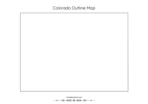 Colorado County Map – Blank Map, Outline Map Printable PDF