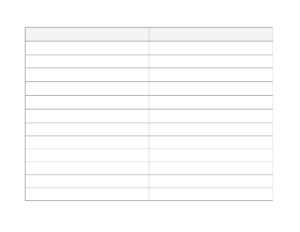 2 Column Chart (Blank Table) - Printable Template
