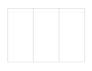 3 Column Chart (Blank Table)- Printable Template