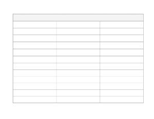 3 Column Chart (Blank Table)- Printable Template