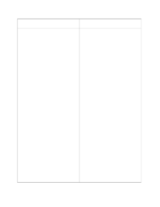 2 Column Chart (Blank Table) - Printable Template