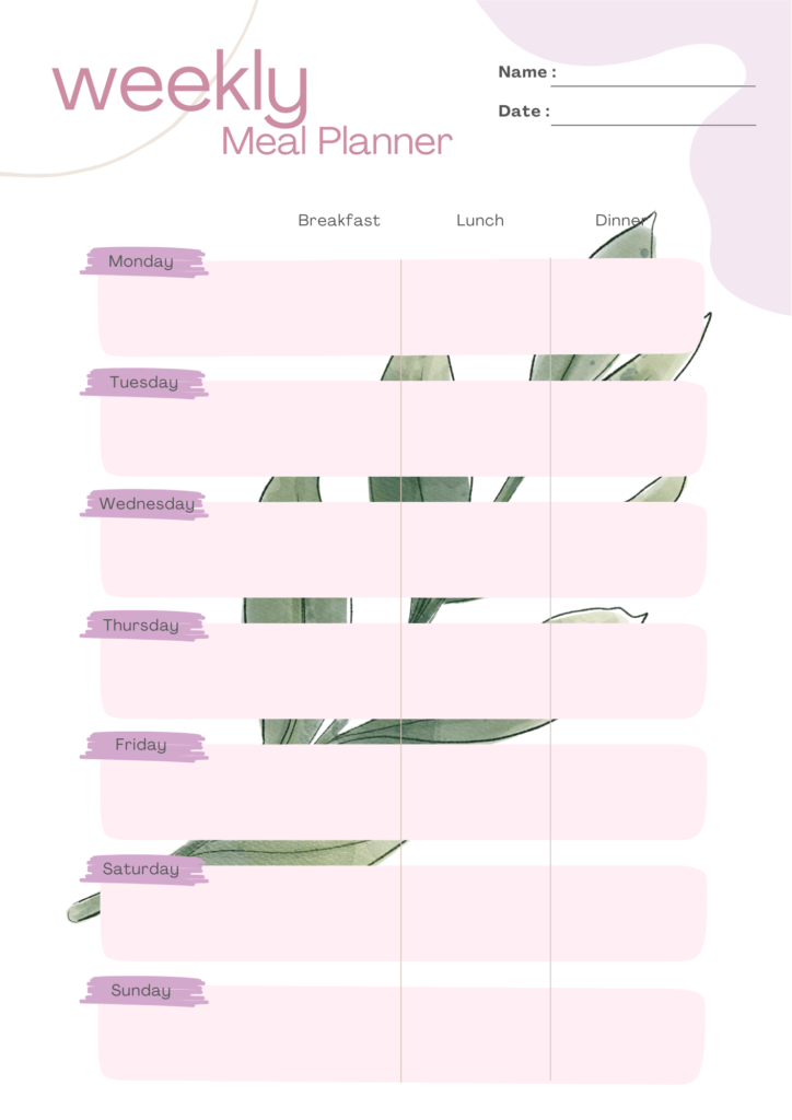 Planner Templates - Printable Material