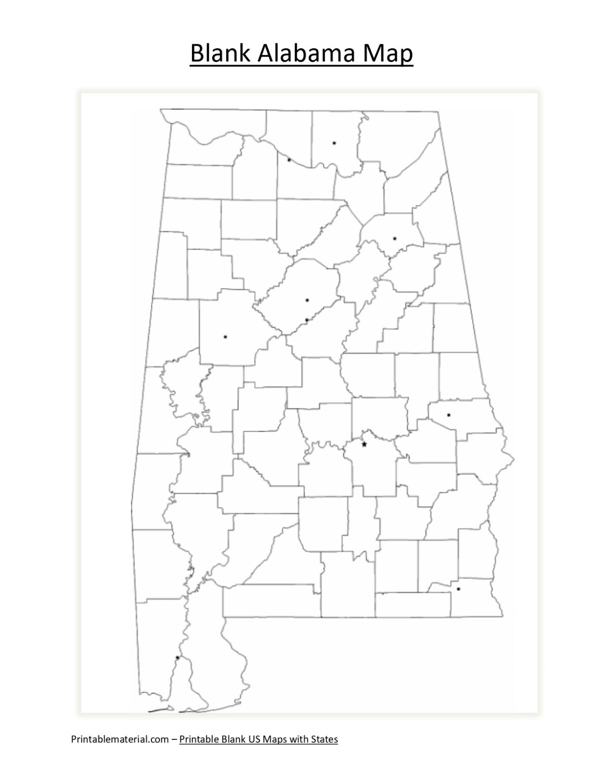 Blank US Maps with States (50+ Printable PDF)