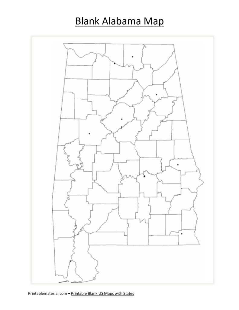 Blank US Maps with States (50+ Printable PDF)
