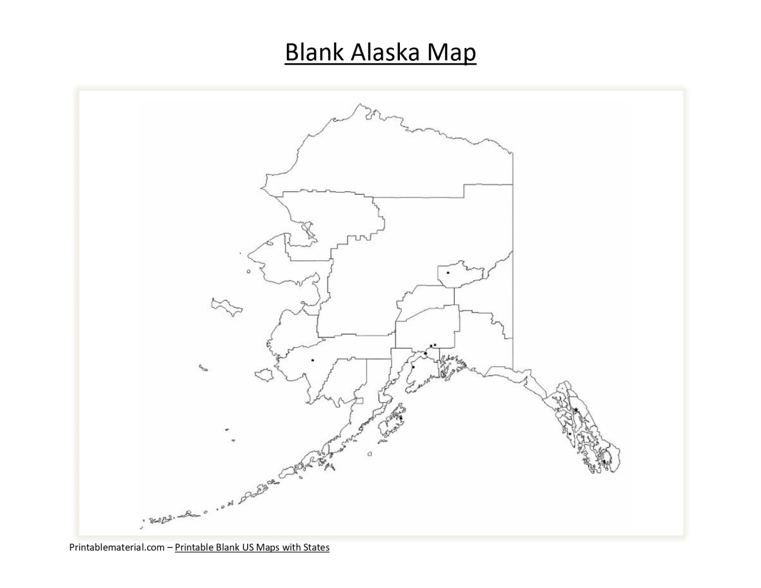 Blank US Maps with States (50+ Printable PDF)