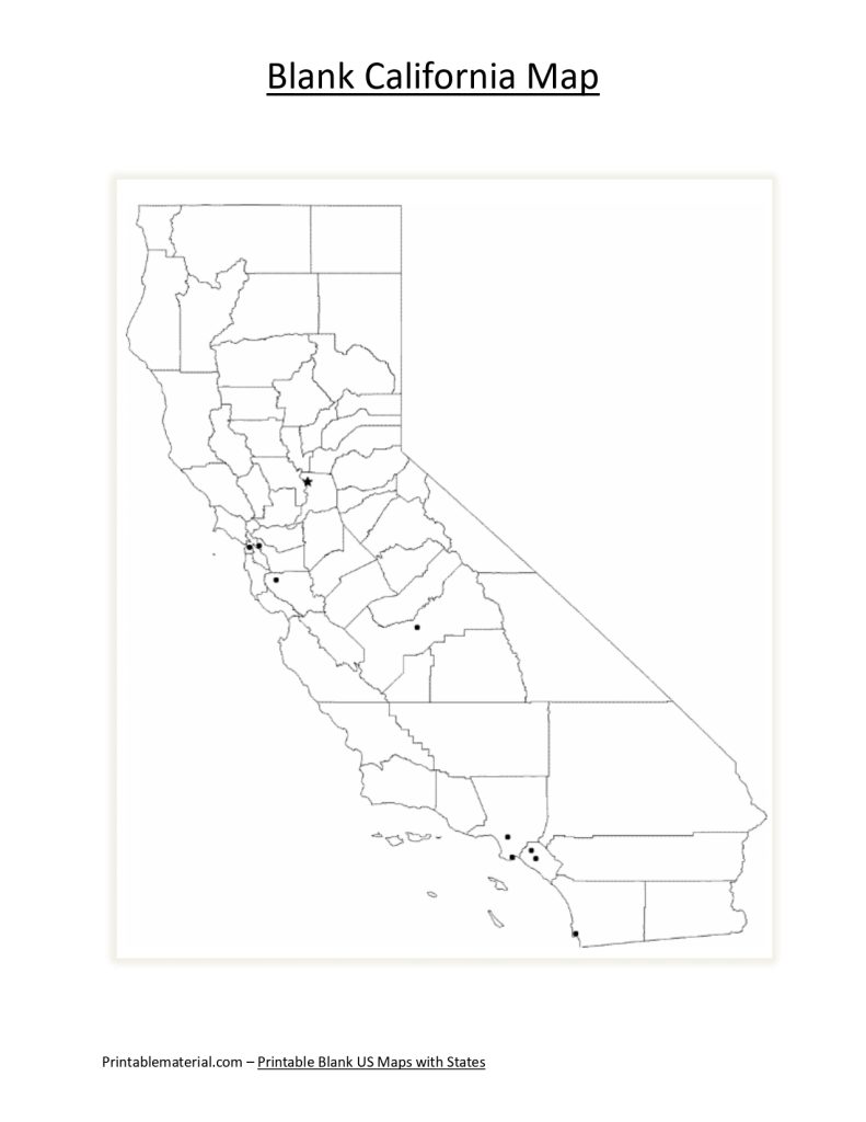 Blank US Maps with States (50+ Printable PDF)