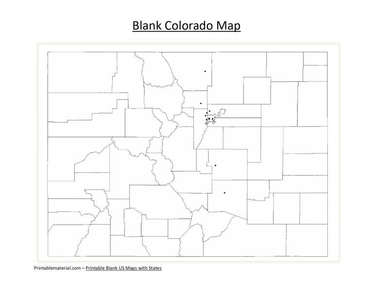 Blank US Maps with States (50+ Printable PDF)