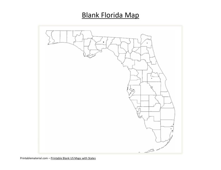 Blank US Maps with States (50+ Printable PDF)