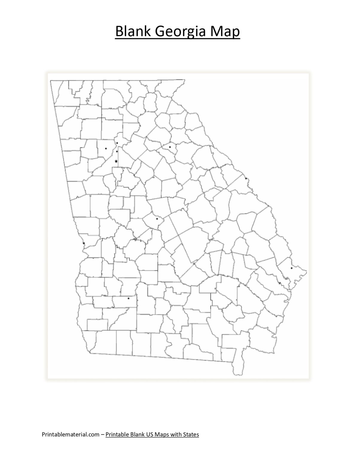 Blank US Maps with States (50+ Printable PDF)