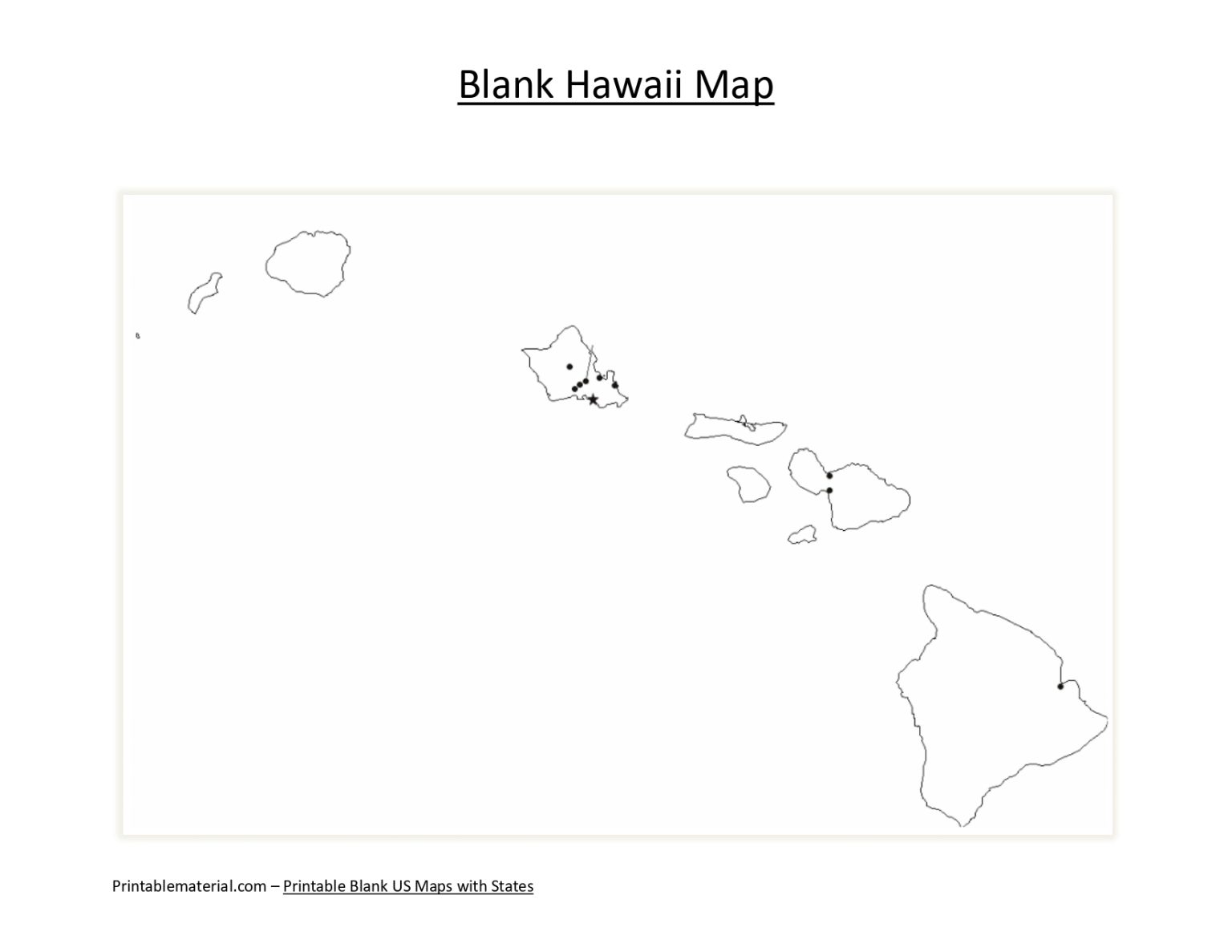 Blank US Maps with States (50+ Printable PDF)