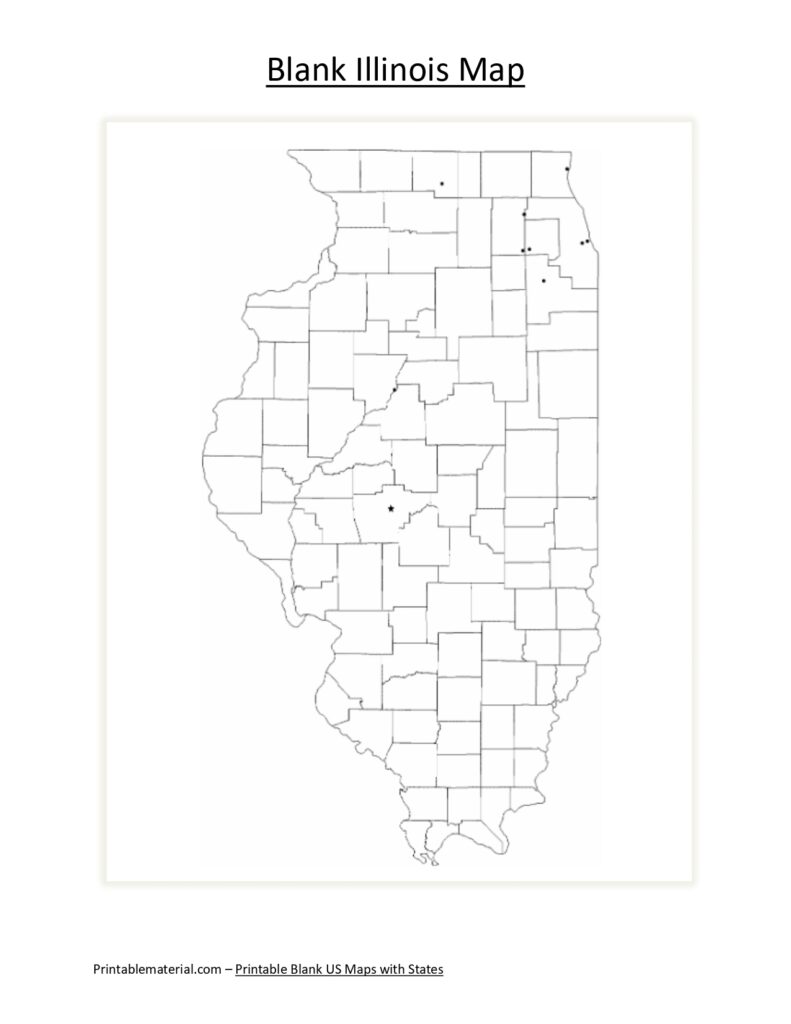 Blank US Maps with States (50+ Printable PDF)