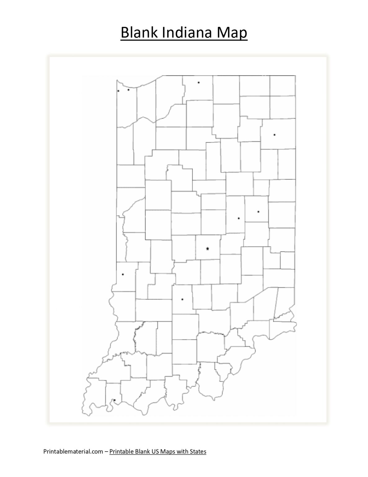 Blank US Maps with States (50+ Printable PDF)