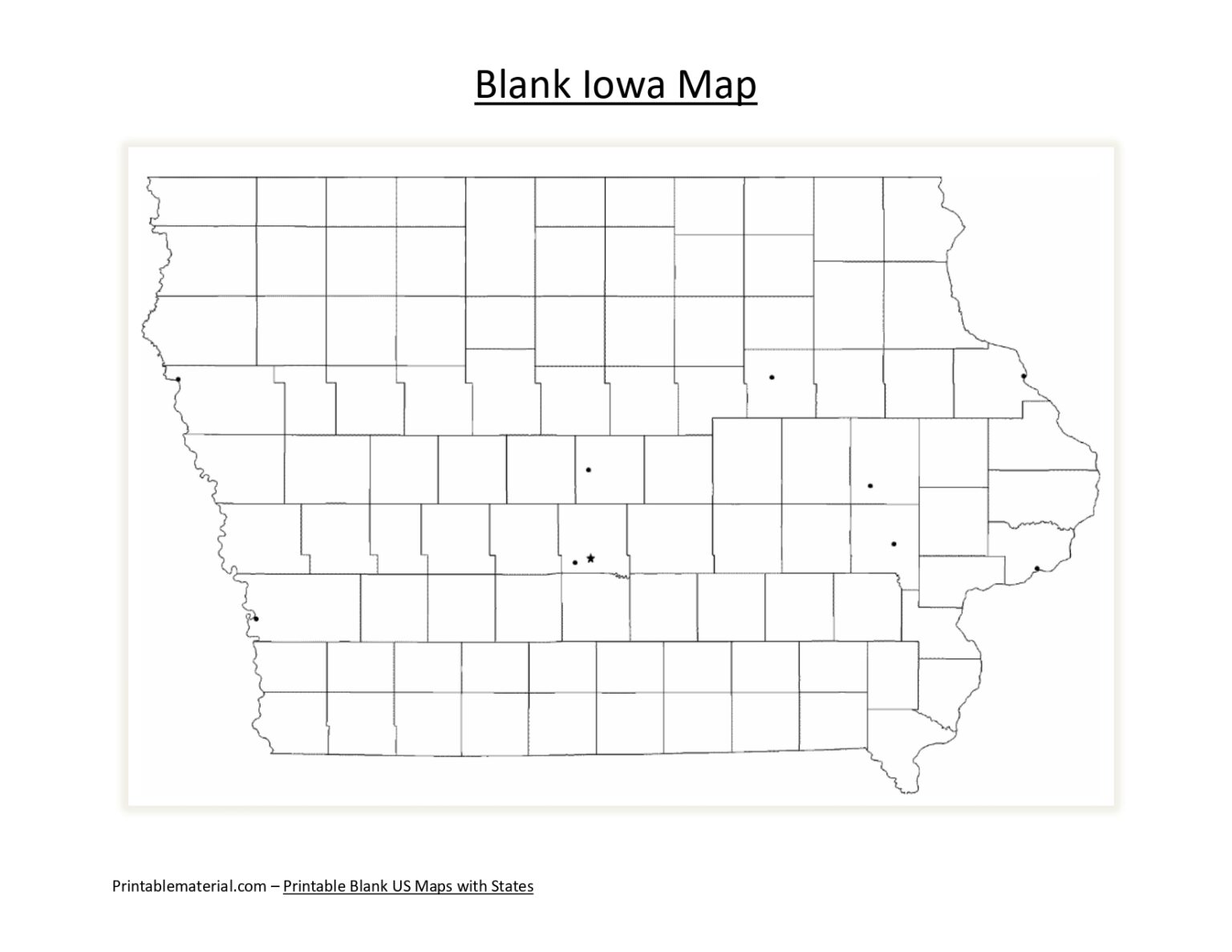 Blank US Maps with States (50+ Printable PDF)