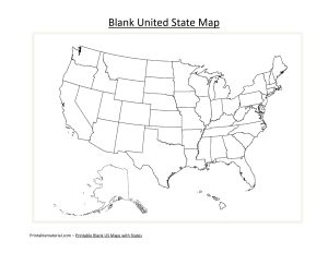 Blank US Maps with States - Printable Material